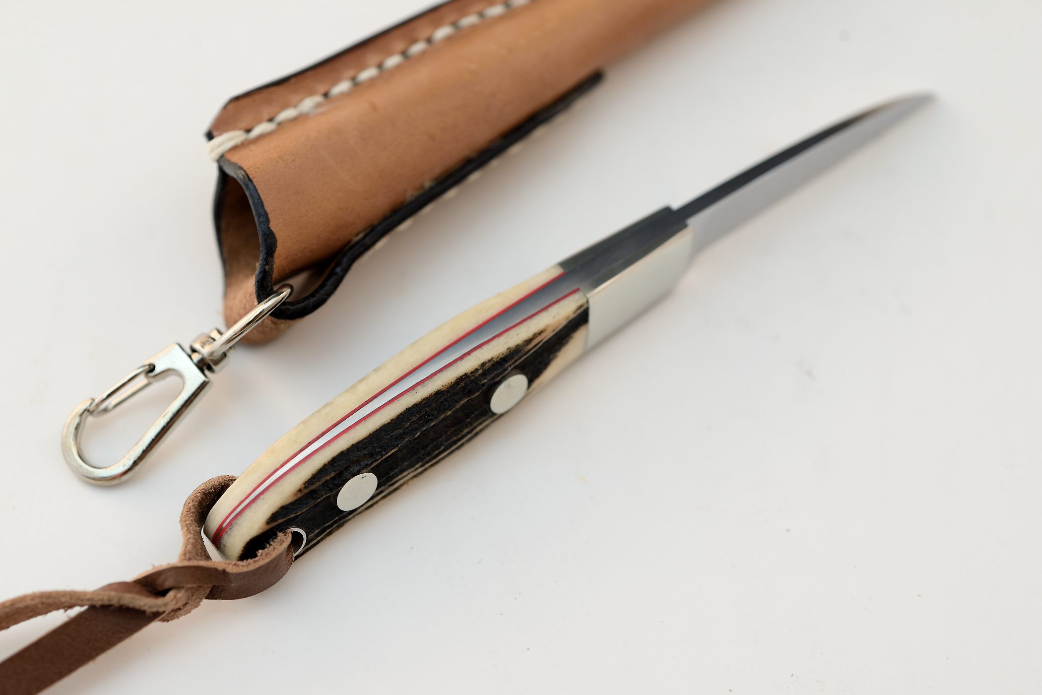 City knife, stag (series: SOL) | Fujie-Knives